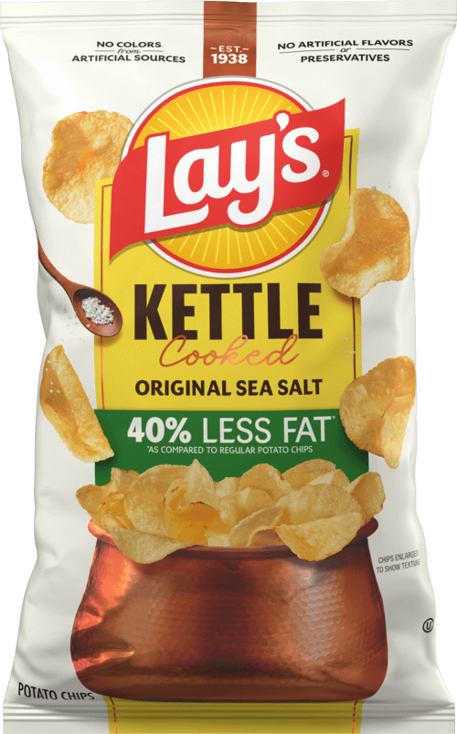 LAY'S® Kettle Cooked Reduced Fat Original Potato Chips | Lay's