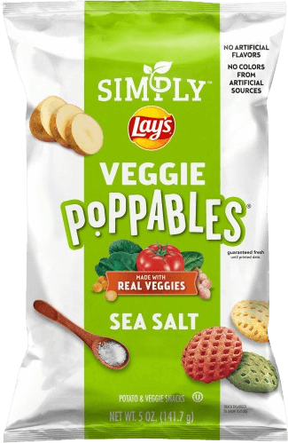 LAY’S® Veggie Poppables® Sea Salt Potato & Veggie Snacks | Lay's