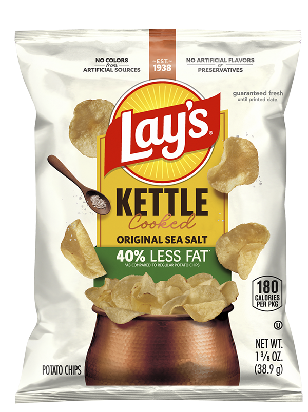 LAY'S® Kettle Cooked Reduced Fat Original Potato Chips | Lay's